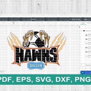 Hawks Claws Soccer Svg, Hawks Svg, Hawks Svg, Hawks Spirit Svg, Digital ...