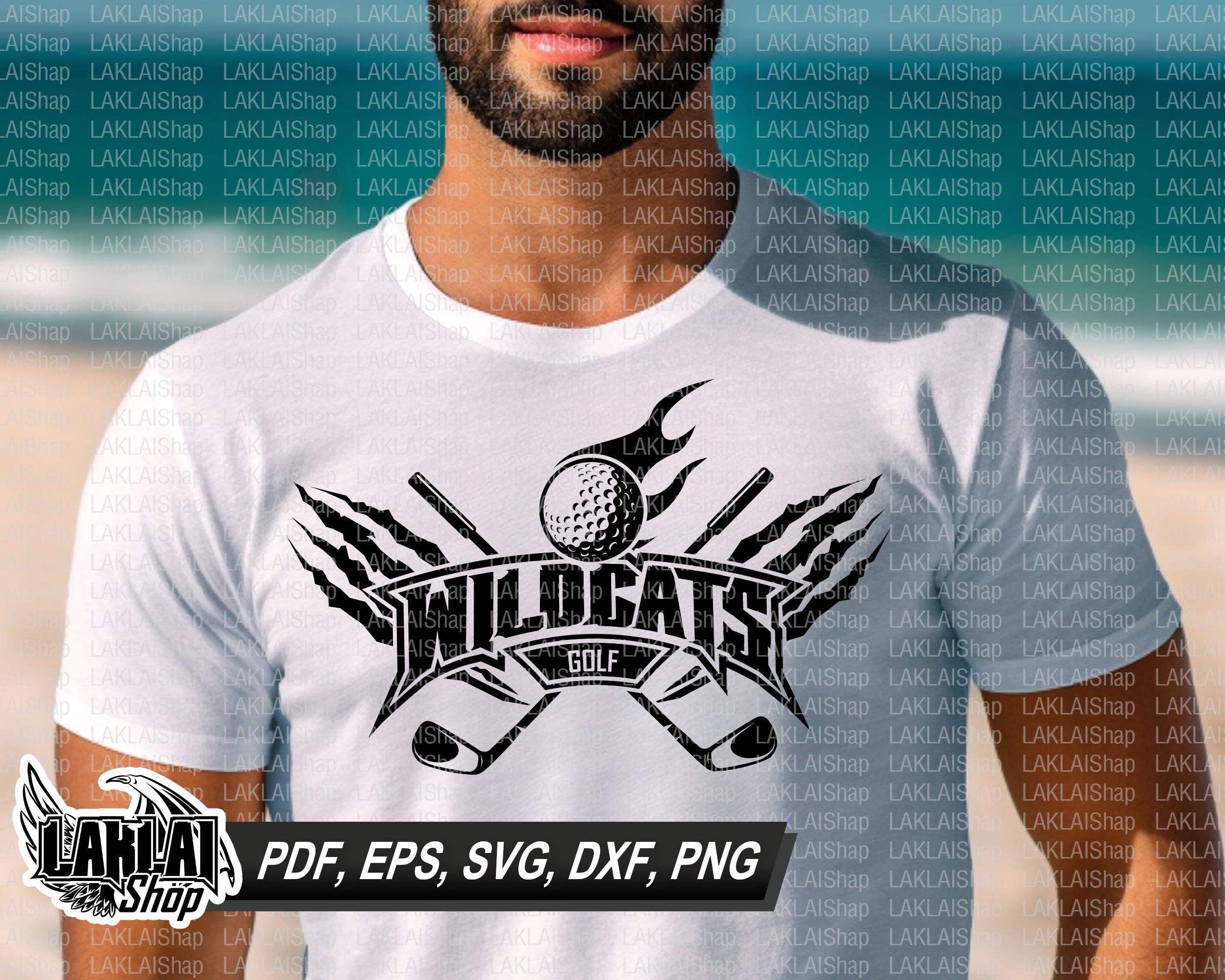 Wildcats Golf Clipart, School Spirit (svg, Png, Pdf, Eps, Dxf) (digital ...