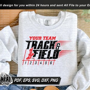 Your Team Track and Field Template Svg, Track Svg, School Mascot Svg ...