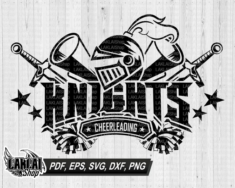 Knights Cheer Svg, Knights Cheerleading Svg,knights Svg,knight Spirit ...
