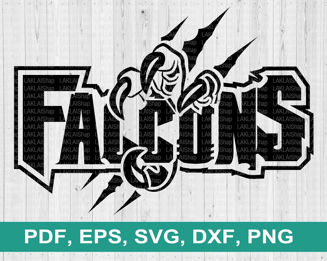 Falcons Claws Svg Falcon Svg Falcons Logo Falcons Pride - Etsy