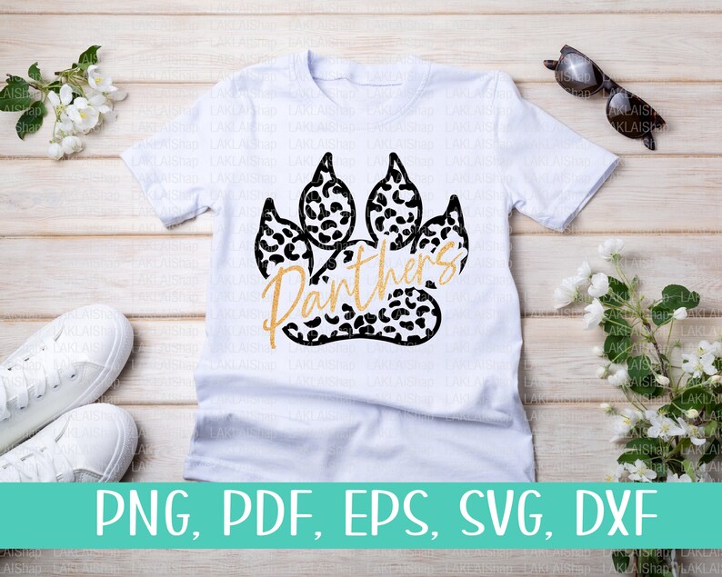 Panther Paw Svg Panthers Svg Paw Svg Panther Panthers - Etsy