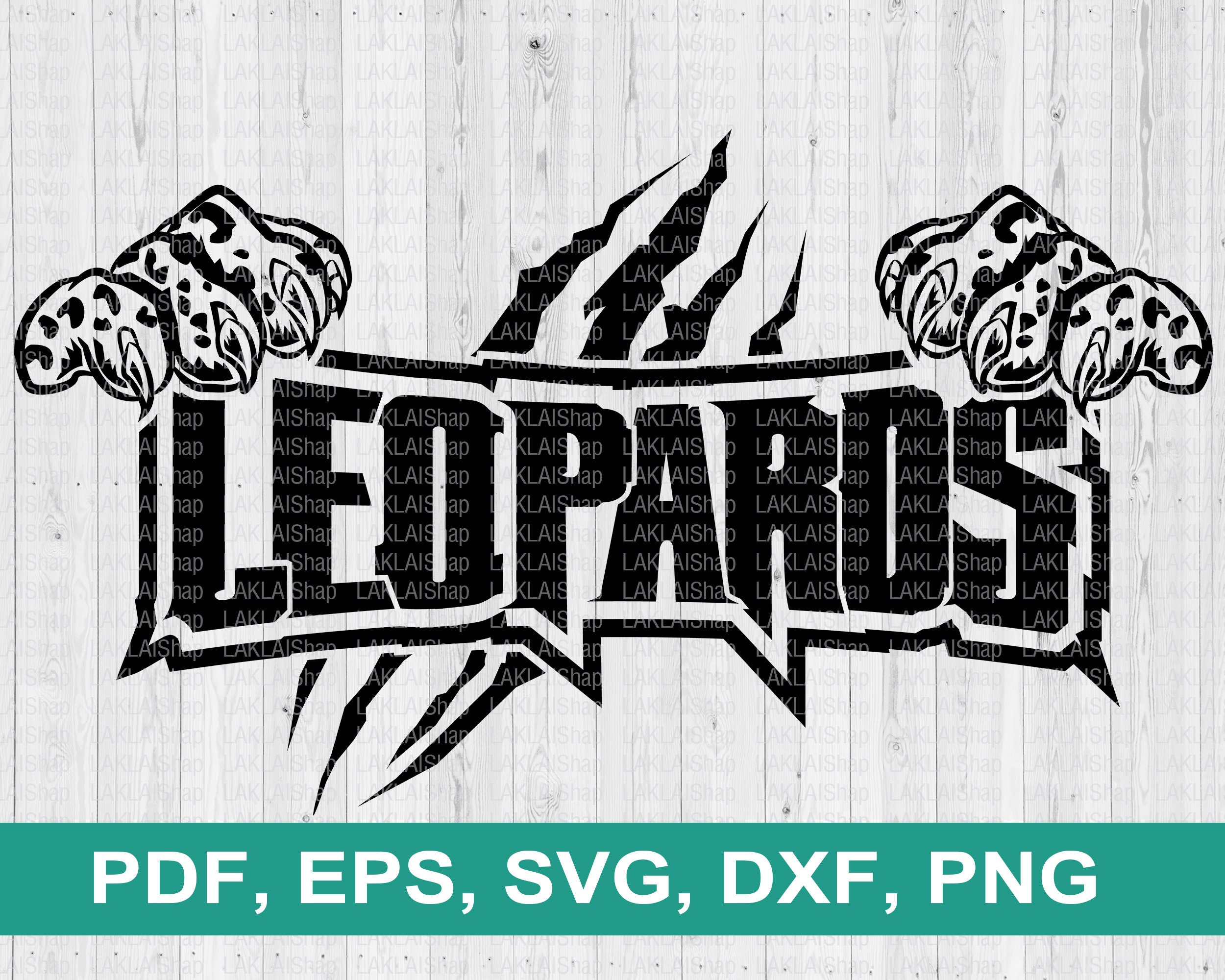 Leopards Team Claws Svg, Leopards Svg, Leopards Mascot Svg, Leopards ...