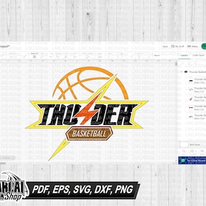 Thunder Basketball Svg, Basketball Svg, Thunder Mascot Svg, Thunder Svg ...
