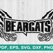 Bearcat Spirit Svg, Bearcats Svg, Bearcats Mascot Svg, Bearcats Claws ...