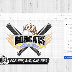 Bobcats Baseball Team Svg, Baseball Png, Bobcats Svg, Bobcats Mom ...