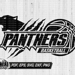 Panther Basketball Svg, Basketball Svg, Panthers School Spirit ...