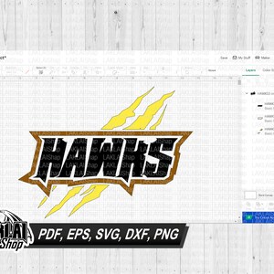 Hawks Mascot SVG, School Spirit Graphic (digital Download) - Etsy