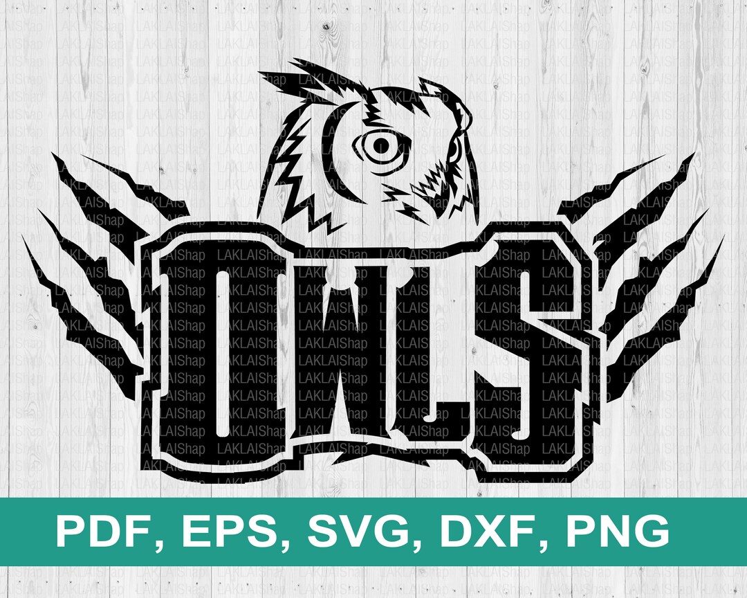 Owls Claws Svg, Owls SVG, Owl School Mascot, Owl Mascot SVG, Owl Team ...
