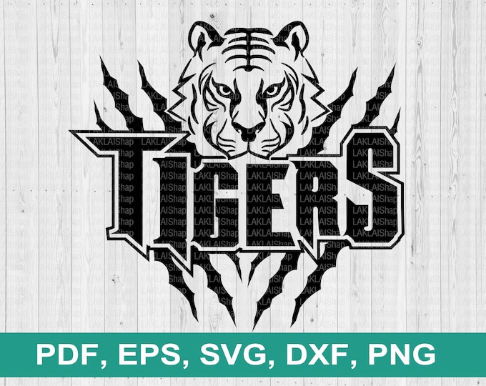 Tiger SVG, Tigers Svg, High School Tigers Football Basketball Soccer ...