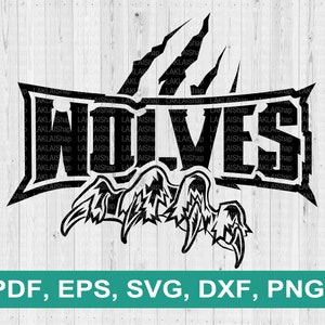 Wolves Svg, Wolf Svg ,wolf Png, School Svg, School Spirit Shirts ...