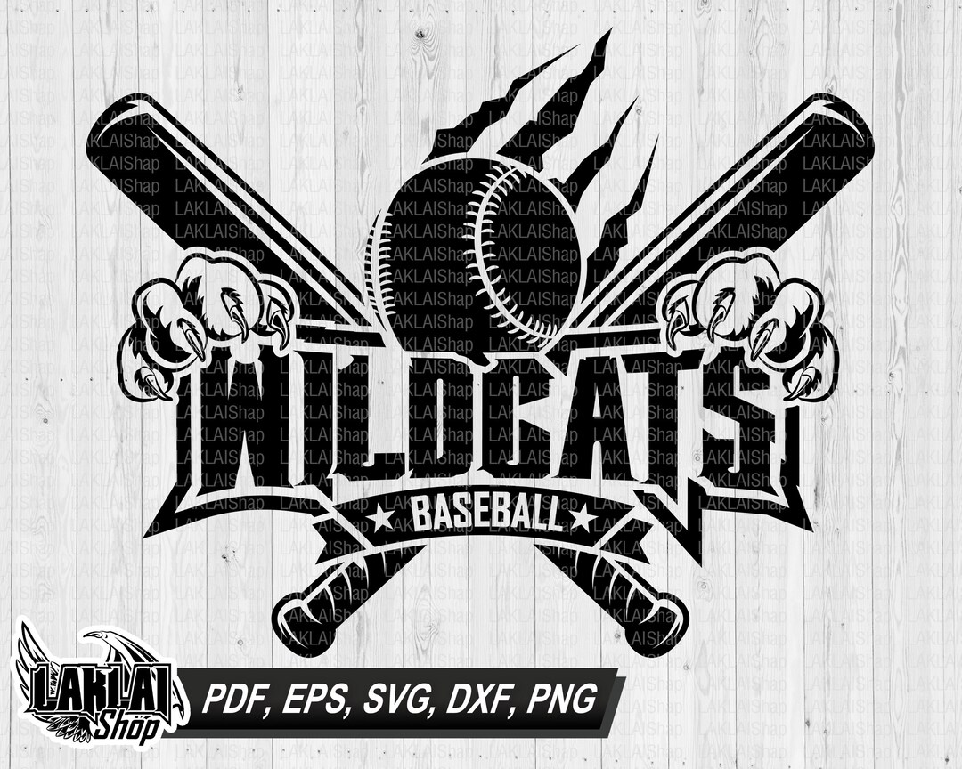 Wildcats Baseball Svg, Wildcat Baseball Team Svg, Wildcats Svg, School ...