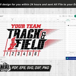 Your Team Track and Field Template Svg, Track Svg, School Mascot Svg ...