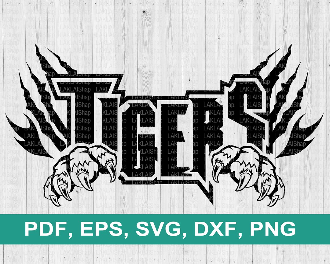 Tigers Claws Team Svg Tigers Svg Tigers Spirit Svg Tigers - Etsy