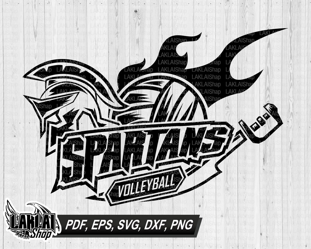 Spartans Volleyball SVG, School Spirit Design (digital Download) - Etsy