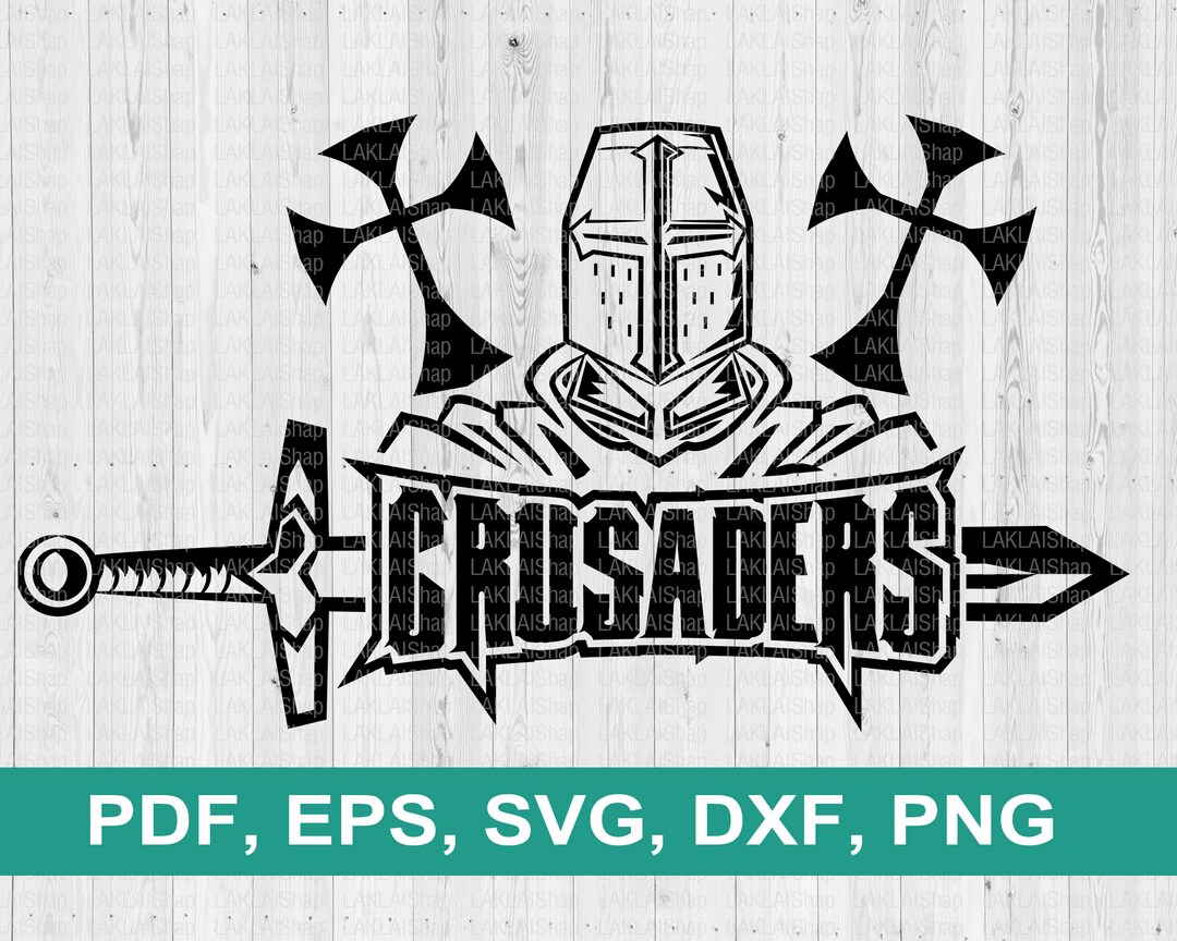 Crusaders Cross Svg, Crusaders Team Svg, Crusaders Mascot Svg ...