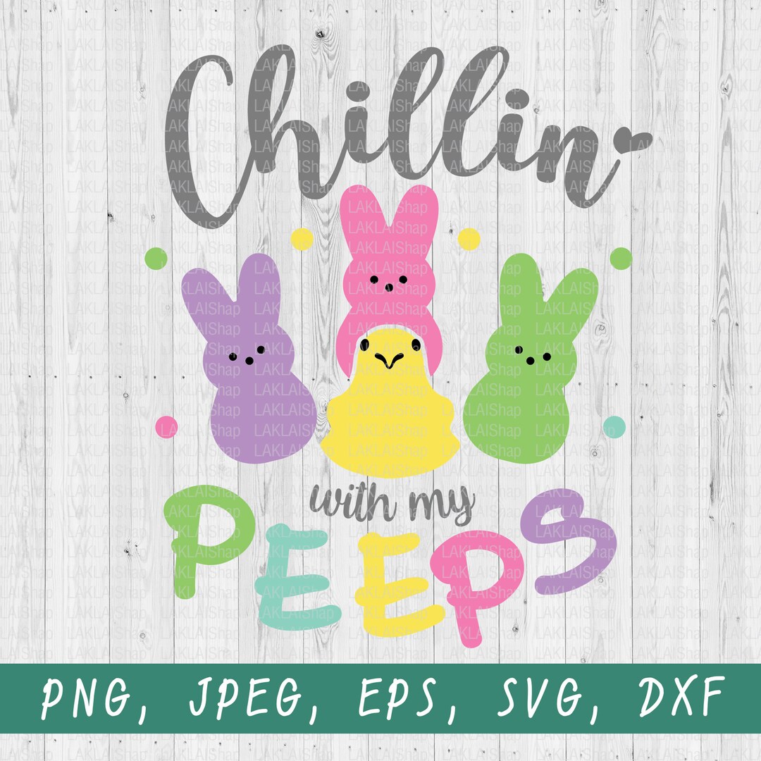 Easter Peeps SVG ,peep SVG, Cute Peeps Svg, Bunny Clip Art, Easter ...