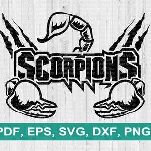 Scopions Logo Svg Scorpions Svg Scorpions Mascot Svg - Etsy