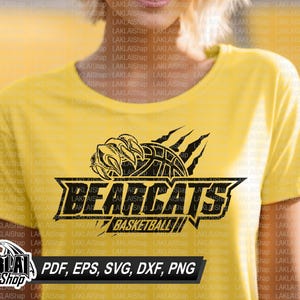 Bearcat Basketball Svg, Bearcat Svg, Bearcats Svg, Basketball Shirt Svg ...