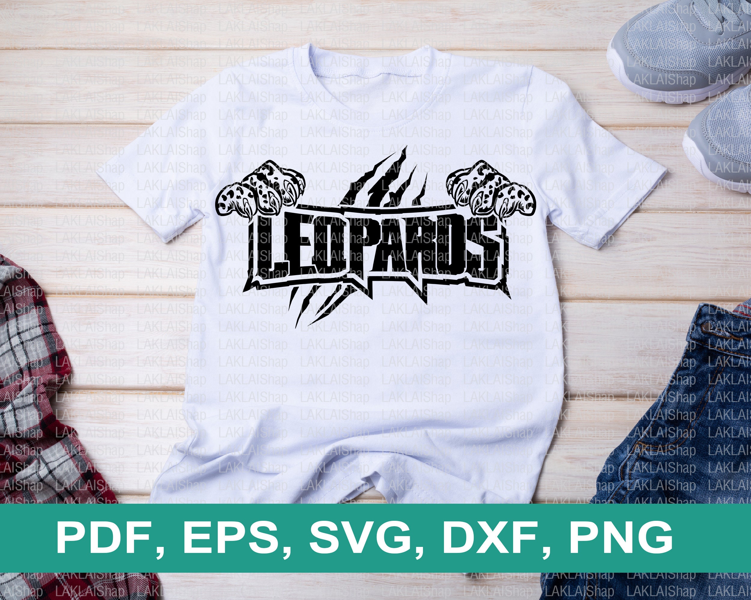 Leopards Team Claws Svg, Leopards Svg, Leopards Mascot Svg, Leopards ...