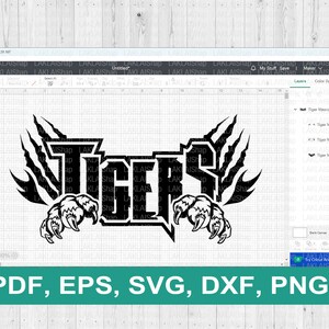 Tigers Claws Team Svg Tigers Svg Tigers Spirit Svg Tigers - Etsy