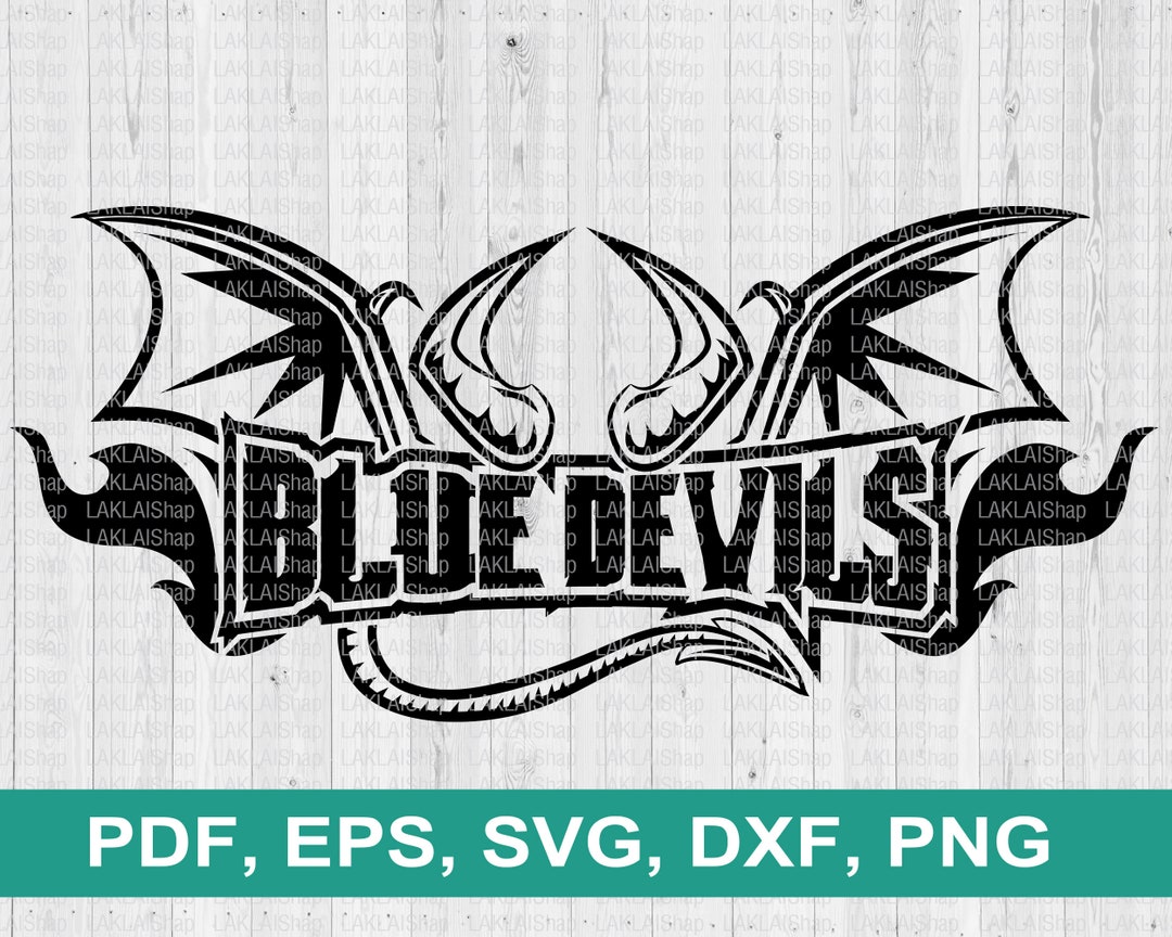 Blue Devils Flame Svg, Blue Devil Svg, Blue Devils Mascots Svg, Blue ...