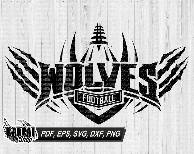 Wolves Football Svg, Wolves Football Svg, Wolves, Wolf, Football ...