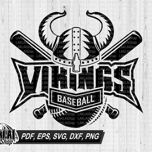 Vikings Baseball Mascot SVG, School Pride Design (digital File) - Etsy