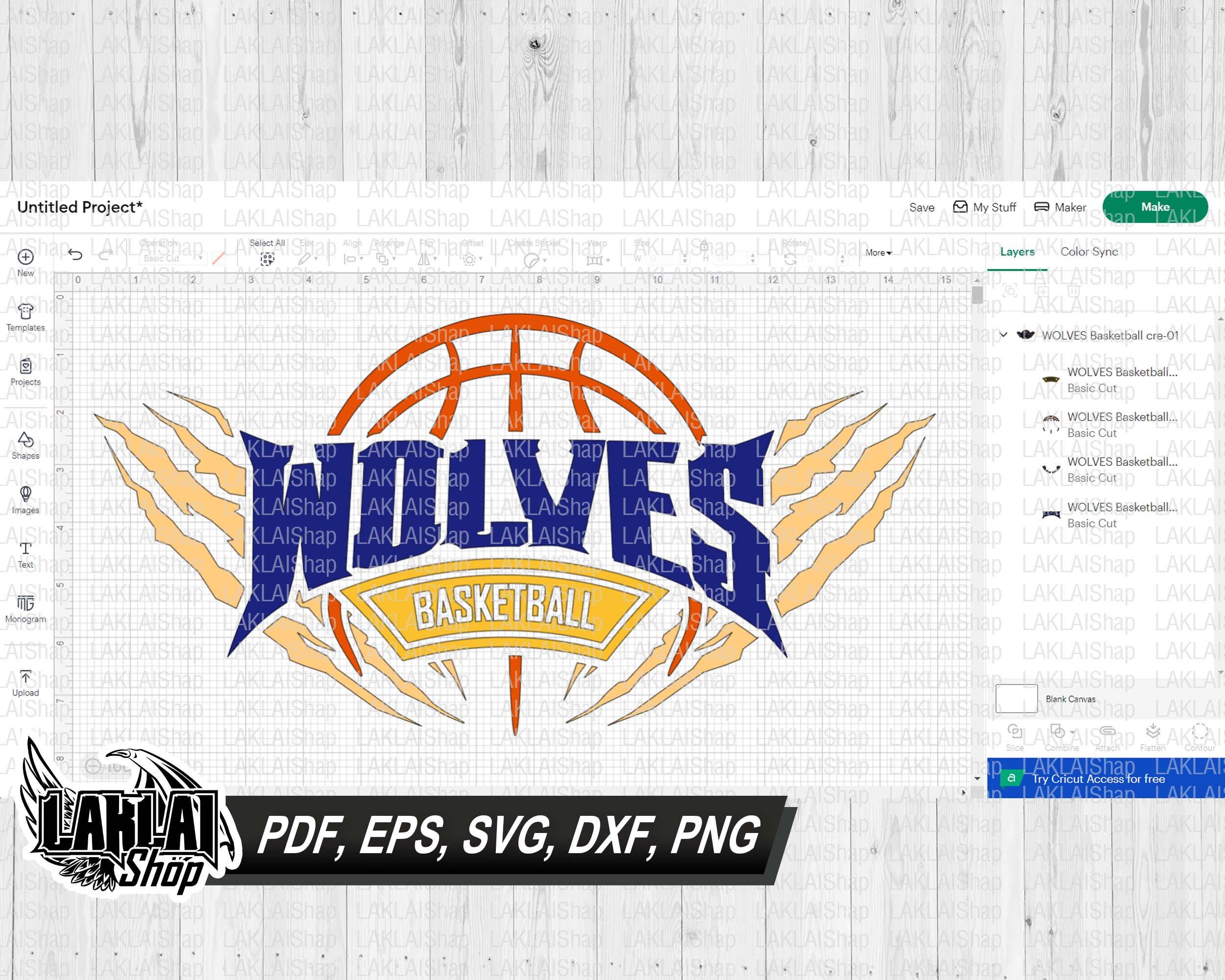Wolves Basketball Svg, Wolf Svg, Wolves Svg, Cricut File, Wolves Mascot ...