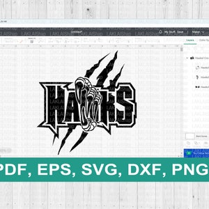 Hawks Claws Team Svg, Hawks Svg , Hawks School Spirit Svg, Hawks Mascot ...