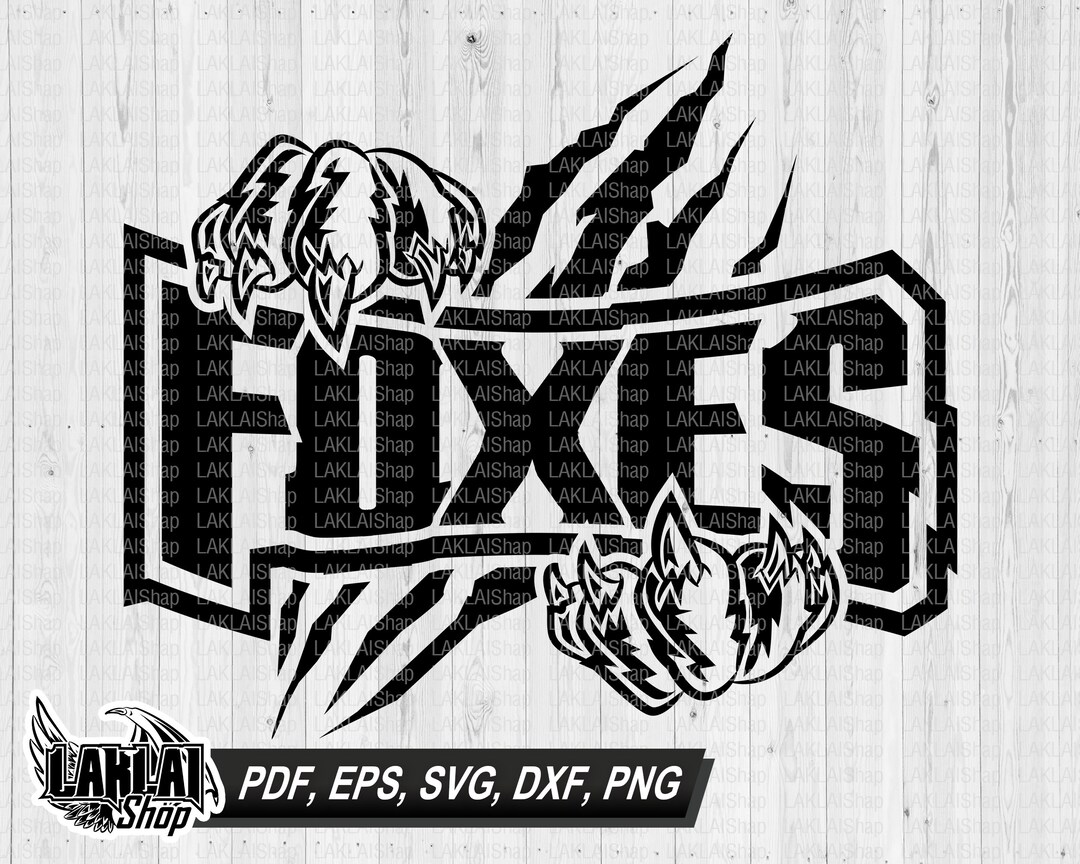 Foxes Mascot SVG, Team Shirt Design (digital Download) - Etsy
