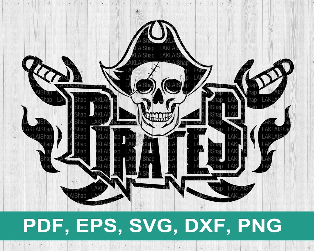 Pirates Team Svg Pirates Mascot pirates Design Team Svg - Etsy