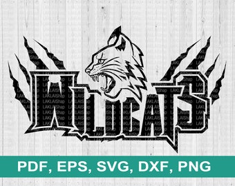 Wildcats Claws Svg, Wildcats Mascot Svg, Wildcats Spirit Svg, Wildcats ...