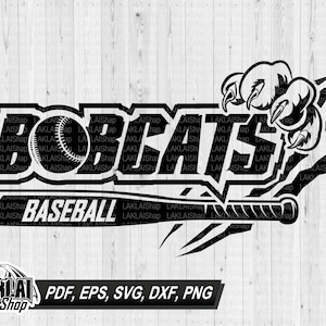 Bobcats Baseball Svg, Bobcats Baseball Png, Bobcats Svg, Bobcat Svg ...