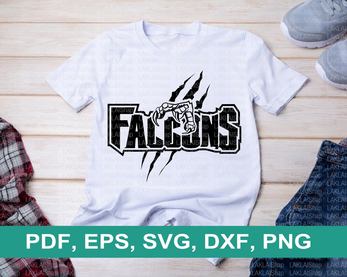 Falcons Claws Team Svg, Falcons Logo, Falcon Svg , School Spirit Svg ...