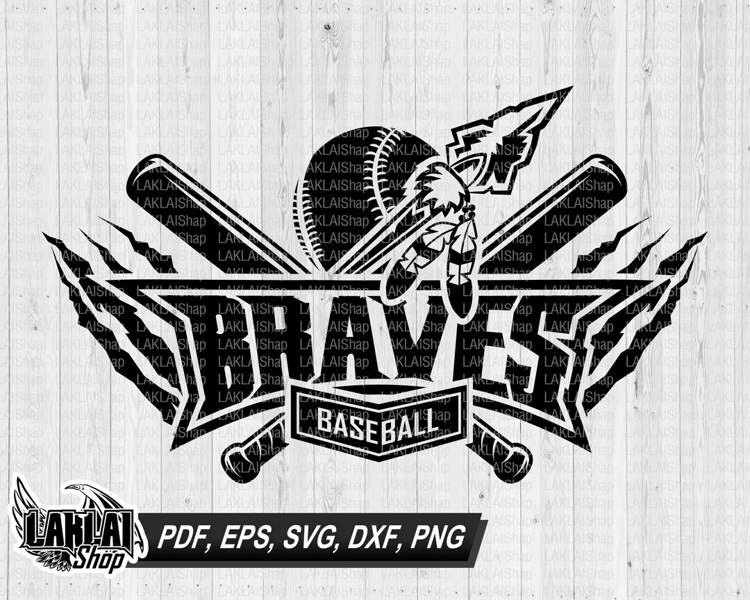Braves Baseball Svg, Baseball Svg, Braves Mascot Svg, Braves Spirit Svg ...