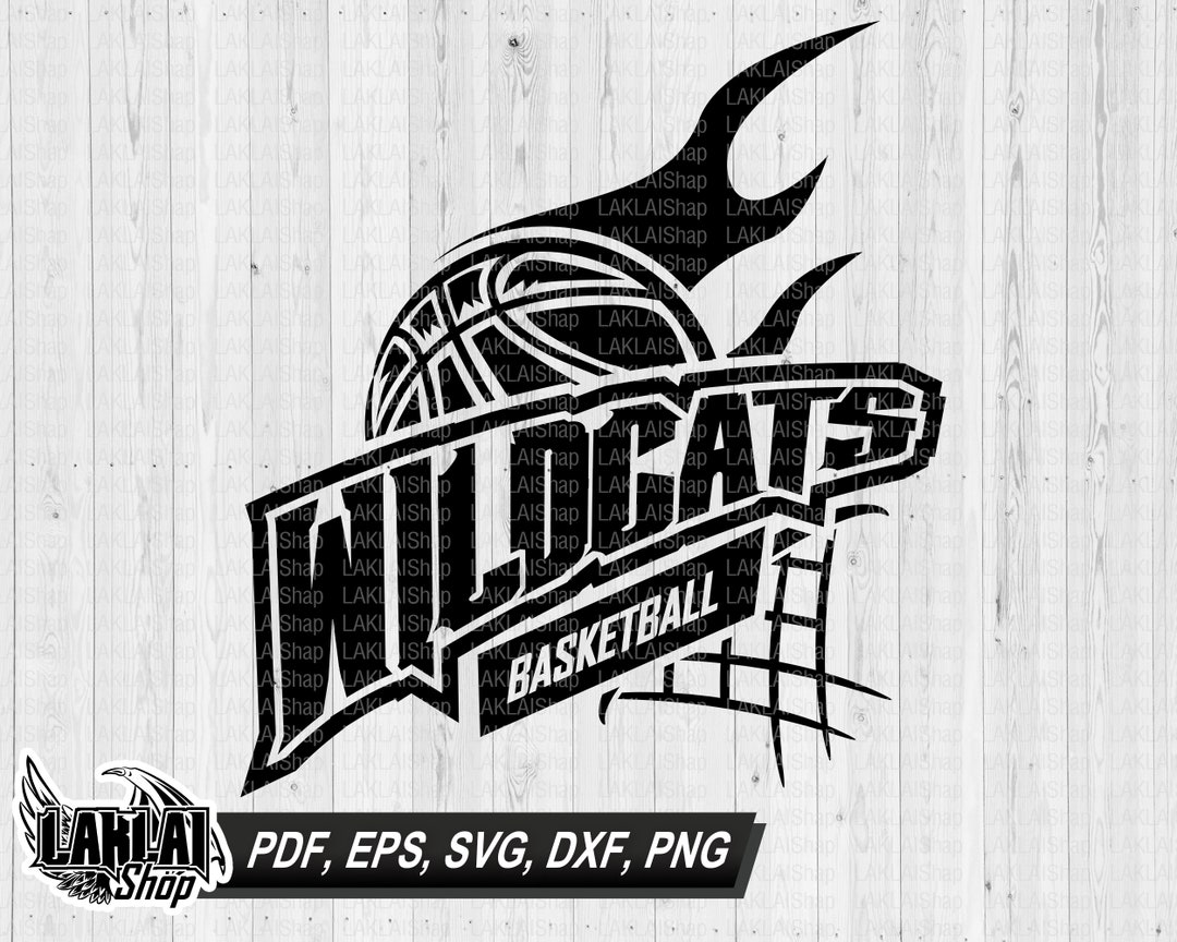 Wildcats Basketball Team SVG, School Spirit Graphic (digital File ...