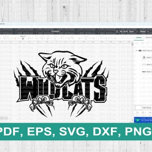 Wildcats Claws Svg, Wildcats Svg, Wildcats Mascot Svg, Wildcats Pride ...