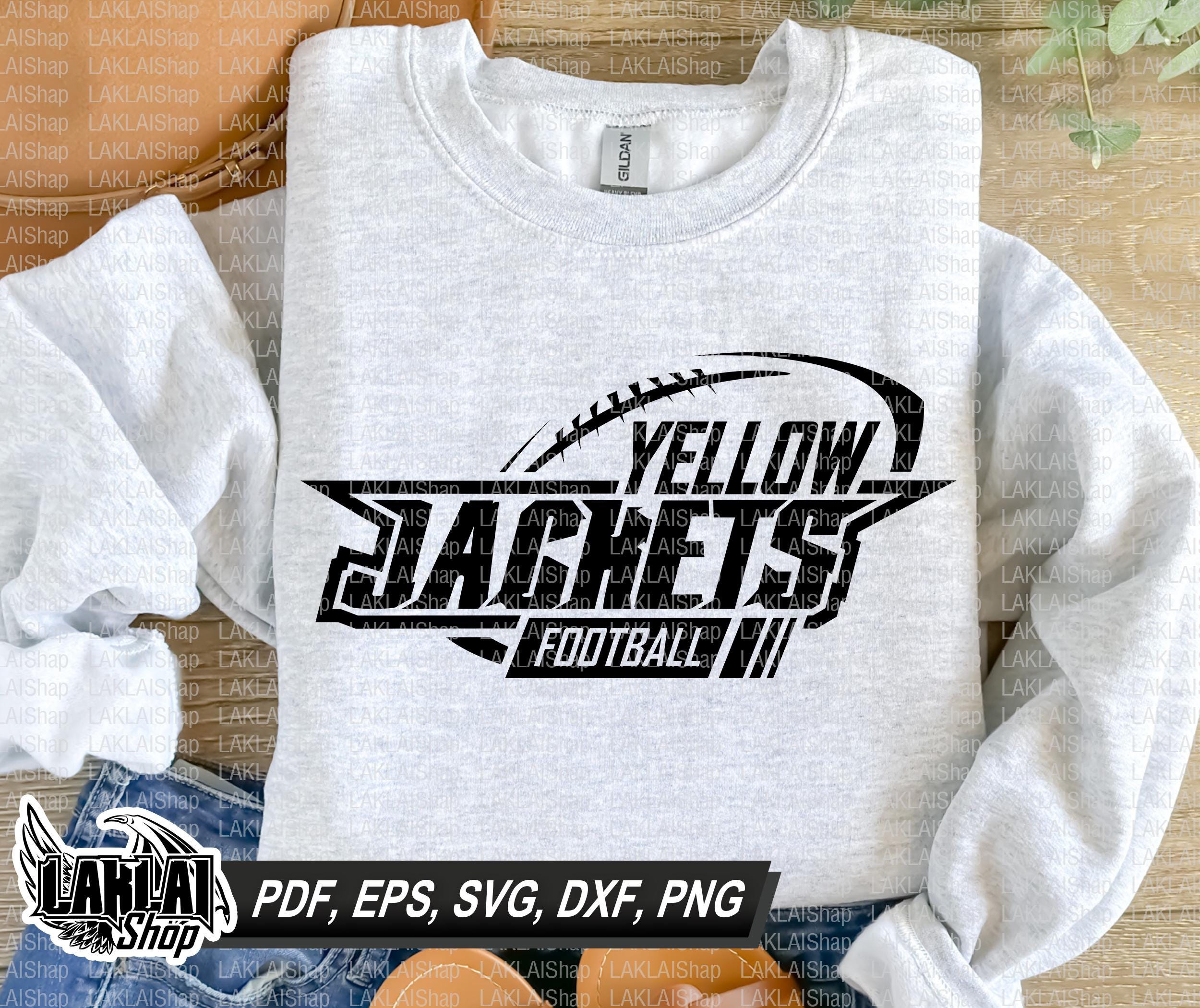 Jackets Football Svg, Jackets Svg, Football Svg, Yellow Jackets ...