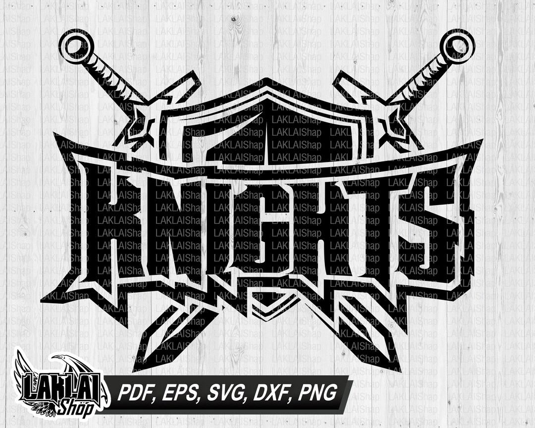 Knights Mascot SVG, School Pride Cricut Silhouette Files (digital File ...