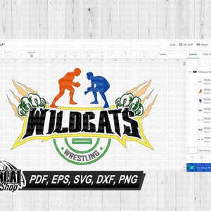 Wildcats Wrestling Svg, Wrestling Svg, Wildcats Wrestling Spirit Svg ...