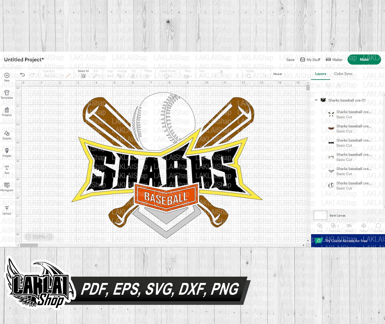 Sharks Baseball Team SVG, School Sports Cut Files (digital Download) - Etsy
