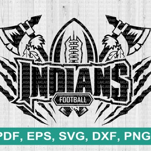 Indians Football Team Svg, Indians Svg, Indians Mascot Svg, Indians Axe ...