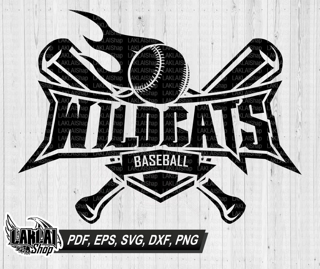 Wildcat Baseball Team SVG, School Spirit Pride (digital File) - Etsy