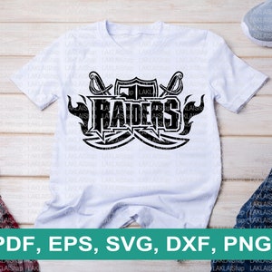 Raiders Team Svg, Raider Svg, Raiders Mascot Svg, Raiders Png, School ...