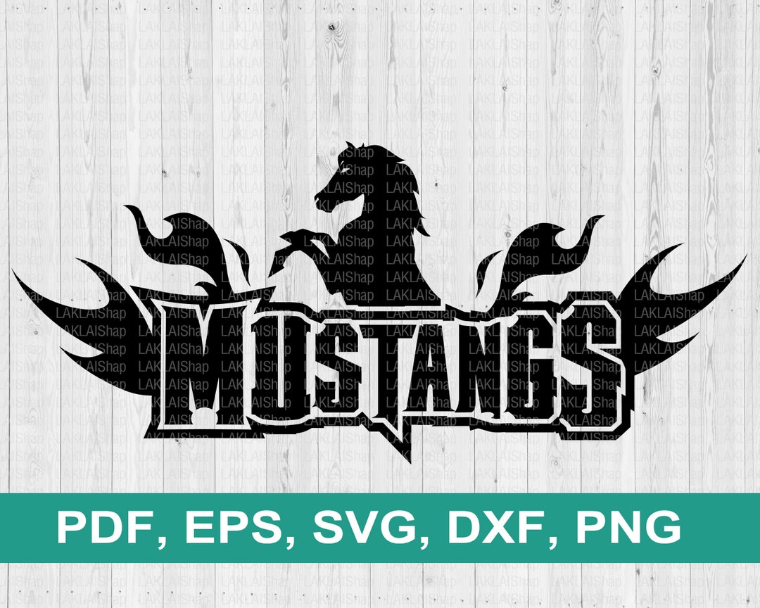 Mustangs Mascot Svg, Mustangs Svg, Mustang Svg, Cricut File, Mustangs ...