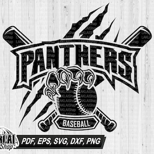 Panthers Baseball Svg, Baseball Team Svg, Panthers Svg, School Spirit ...