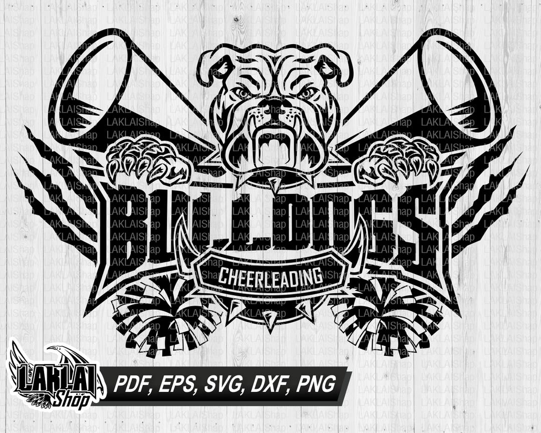 Bulldogs Cheerleading Svg, Bulldogs Cheer Svg, Bulldog Cheer Logo, Bulldogs Svg, Bulldogs Spirit ...