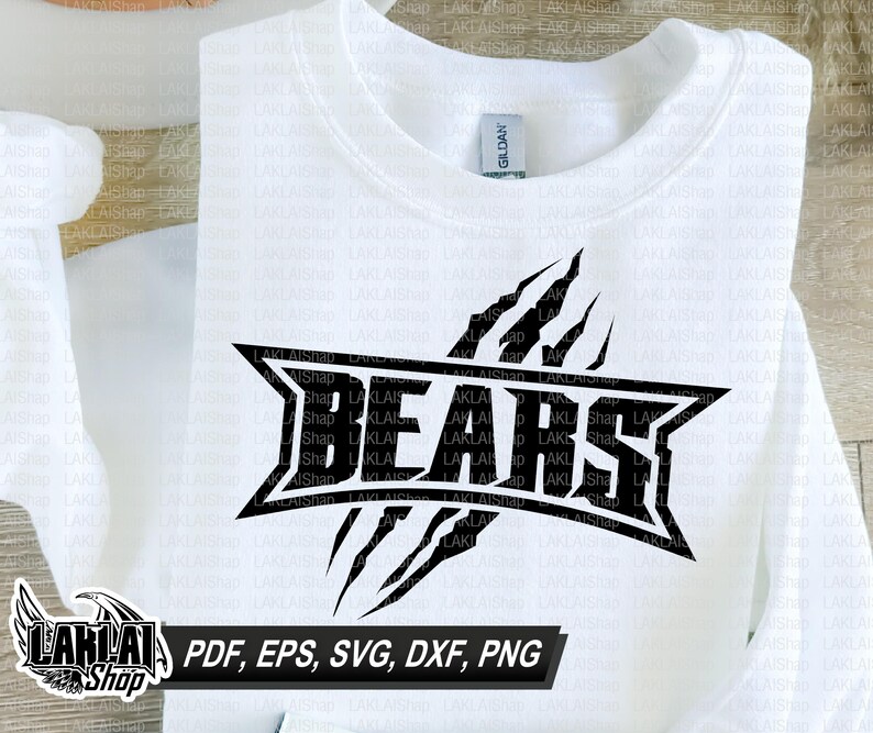 Bears Svg, Bear Claws Svg, Bears Svg, Bear Logo, Bears Mascot Svg ...