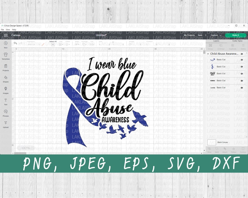 I Wear Blue Child Abuse Svg Child Abuse Awareness Svg Child - Etsy ...